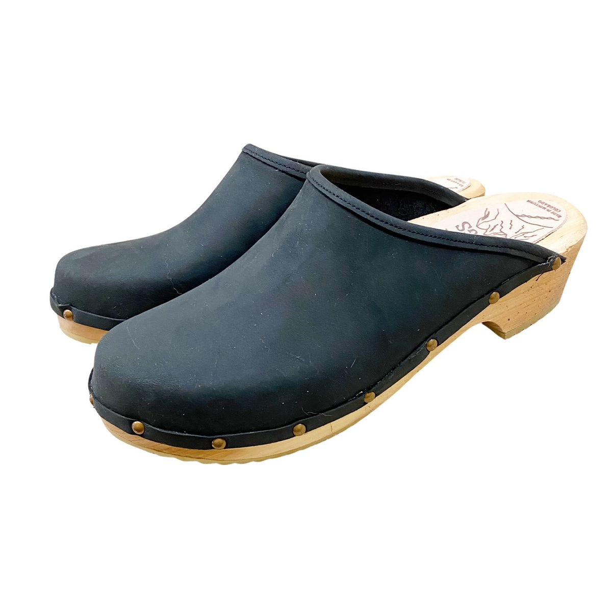Women's Sunrise Oil Tanned Traditional Heel Clogs, Made in Minturn, CO ...