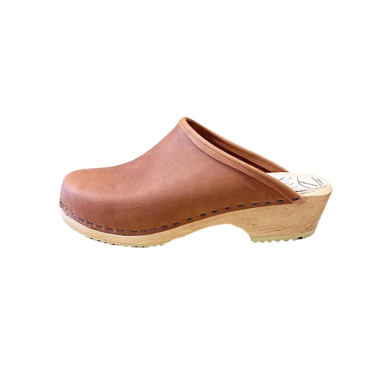 Women's Sunrise Oil Tanned Traditional Heel Clogs, Made in Minturn, CO ...