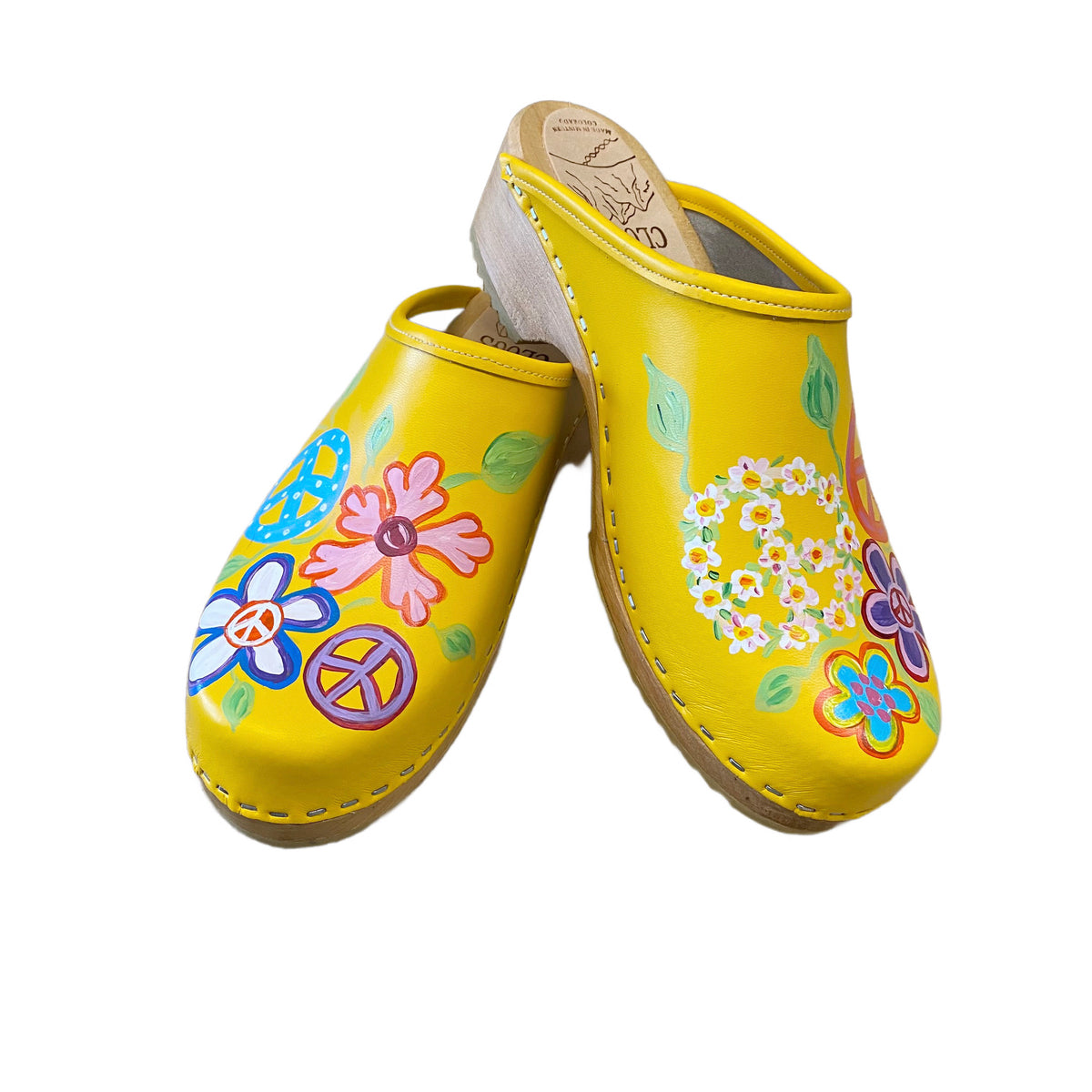 Traditional Heel Hand Painted Yellow Christy, Made in Minturn, Colorado ...