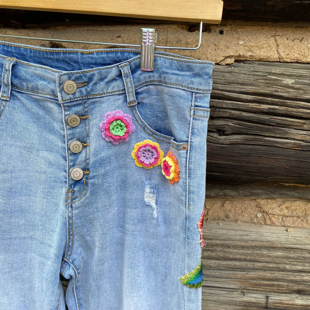 Tessa "Hand Me Downs" Upcycled Jeans High Waist – Tessa Clogs / Swedish ...